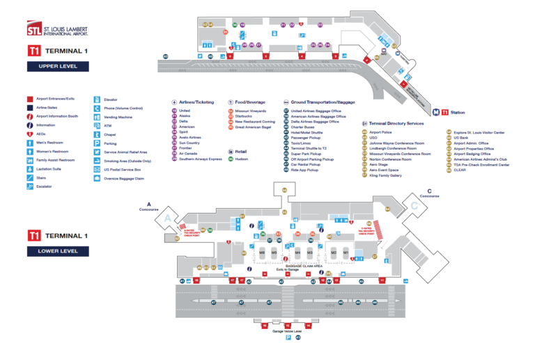 Terminal Maps - St. Louis Lambert International Airport