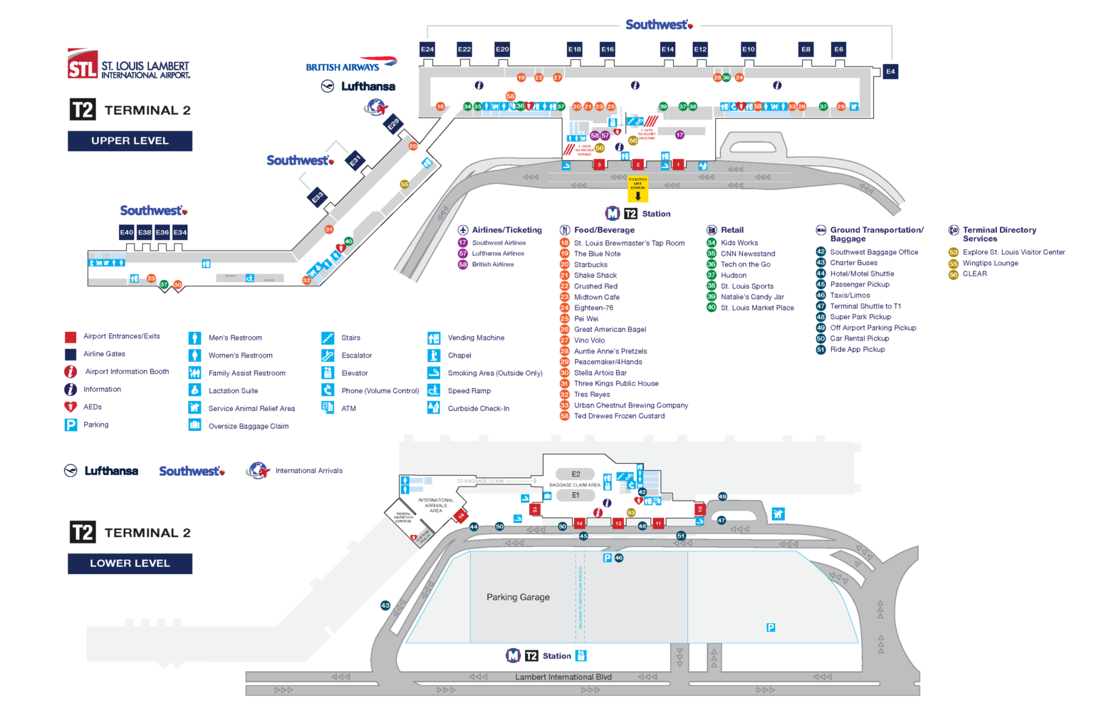 Terminal Maps - St. Louis Lambert International Airport